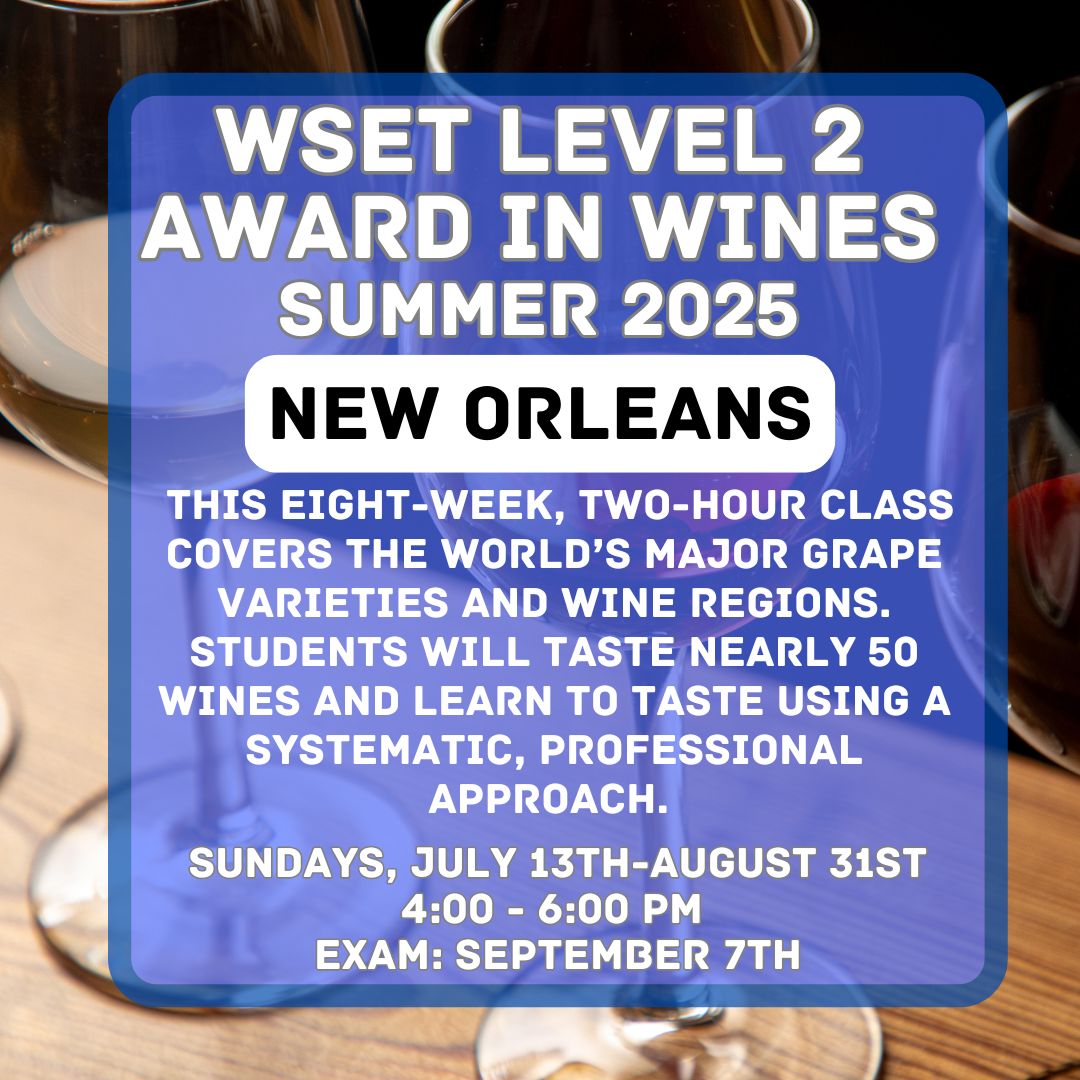WSET Level 2 Award in Wines - 8 Week, Summer 2025 | The Independent ...