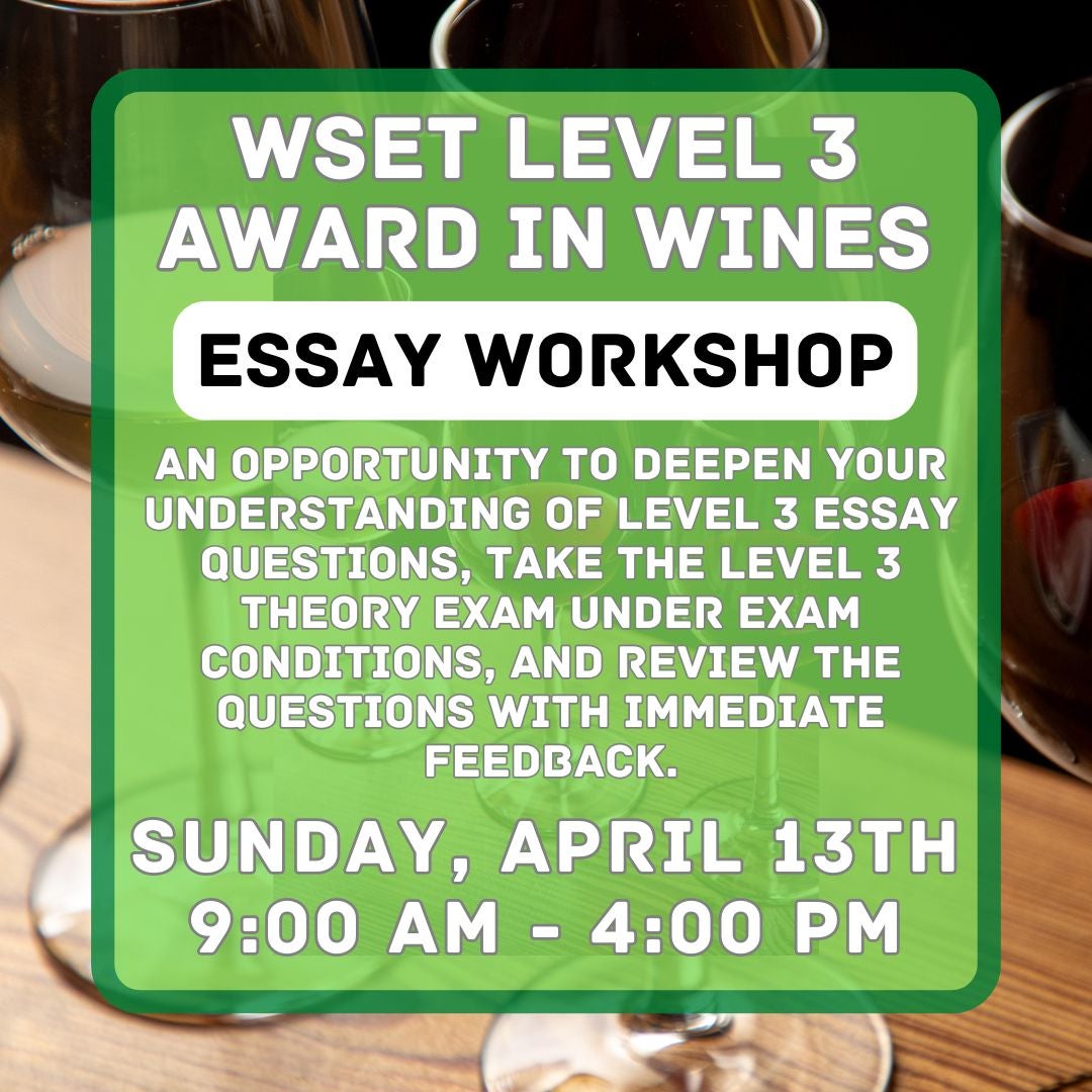 Level 3 Award in Wines Essay Workshop | Wine Educate